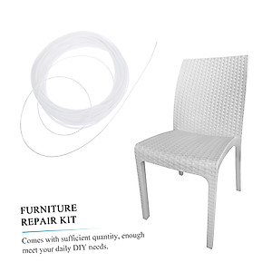 IFANLANDOR 1 Roll Wicker Crafts Natural Wicker Repair kit Round Baskets Sugar Cane Chair Garden Chair Hollow or