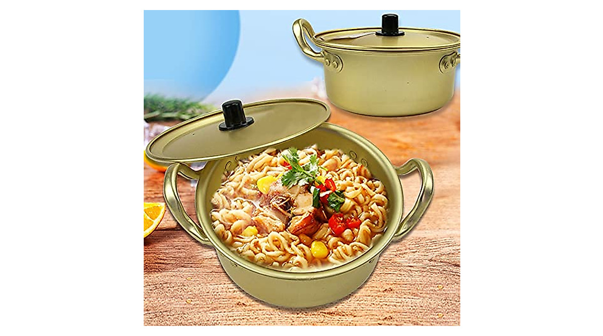 20cm Korean Ramen Cooking Pot - Fast Heating & Durable
