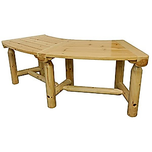 Leigh Country Aspen Curved Bench, Natural