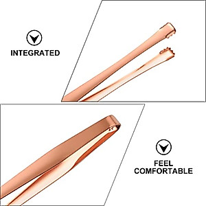 Coffee Candy Tong Steel Tongs 6 Pcs Exquisite Steel Bar Sugar Cube Clips Ice Clips Portable Cubic Sugar Stainless Steel Tongs Mini Tongs