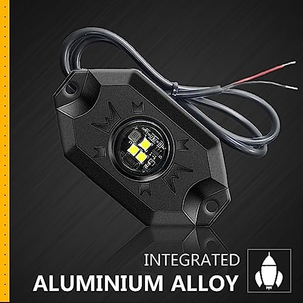 Hovano LED Rock Lights Green 20Pods Waterproof LED Neon Underglow Light for Truck Car ATV UTV SUV Off Road Boat High Power Under Body Glow Trail Rig Lamp (Green)