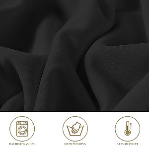 magalo 12 Pack Black Spandex Folding Waterproof Chair Cover, Stretch Chair Cover Protector for Wedding, Party, Dining Banquet and Other Special Events