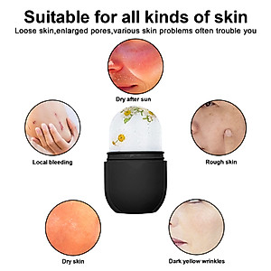 Ice Roller for Face and Eye, Silicone Ice Mold Face Massage, Facial Beauty Ice Roller Skin Care Tools, Face Ice Roller Skin Care Kit,Remove Fine Lines,Shrink Pores