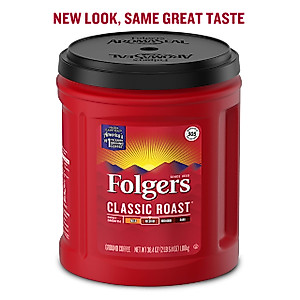 Folgers Classic Roast Medium Roast Ground Coffee, 38.4 Ounces