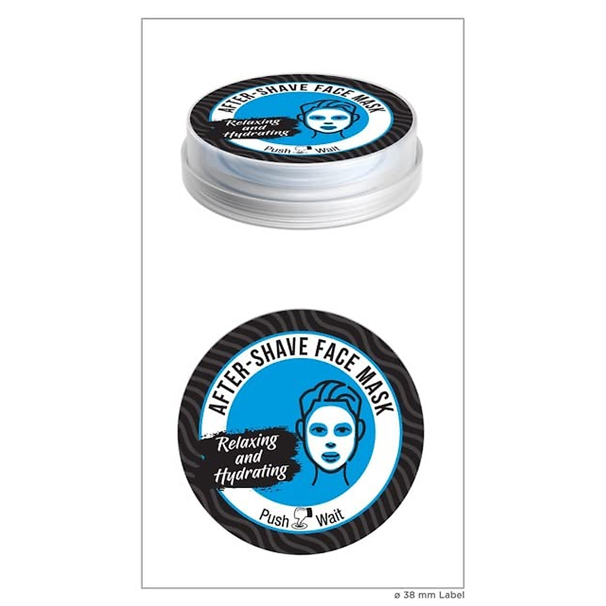 After shave Mask For Men, Menthol Scent, Alcohol Free 40 Applications, 40 Single Use Mens Aftershave Towelettes,Travel Size, Soothes Shaving Irritation.