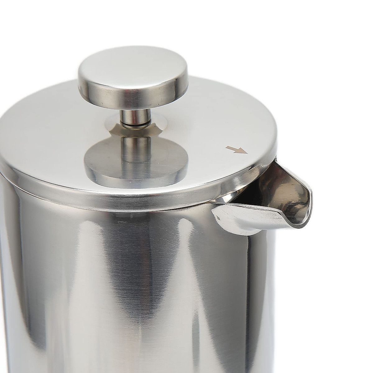 LJCM French Press Pot Coffee Pot Maker Milk Frother Stainless Steel Tea Maker Hand Pour 1000Ml Pressing Milk Frothing Machine Brewed Coffee Cafe Pot Brewing Coffee French Presses