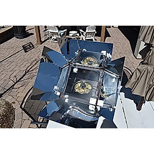 The All-American Sun Oven ** Outdoor Solar Oven / Dehydrator / Slow Solar Cooker with Extra Large Cooking Chamber ** For Home Cooking, Base Camp, Disaster Prep, Family Camping, Homesteading, RV Travel, Remote Living