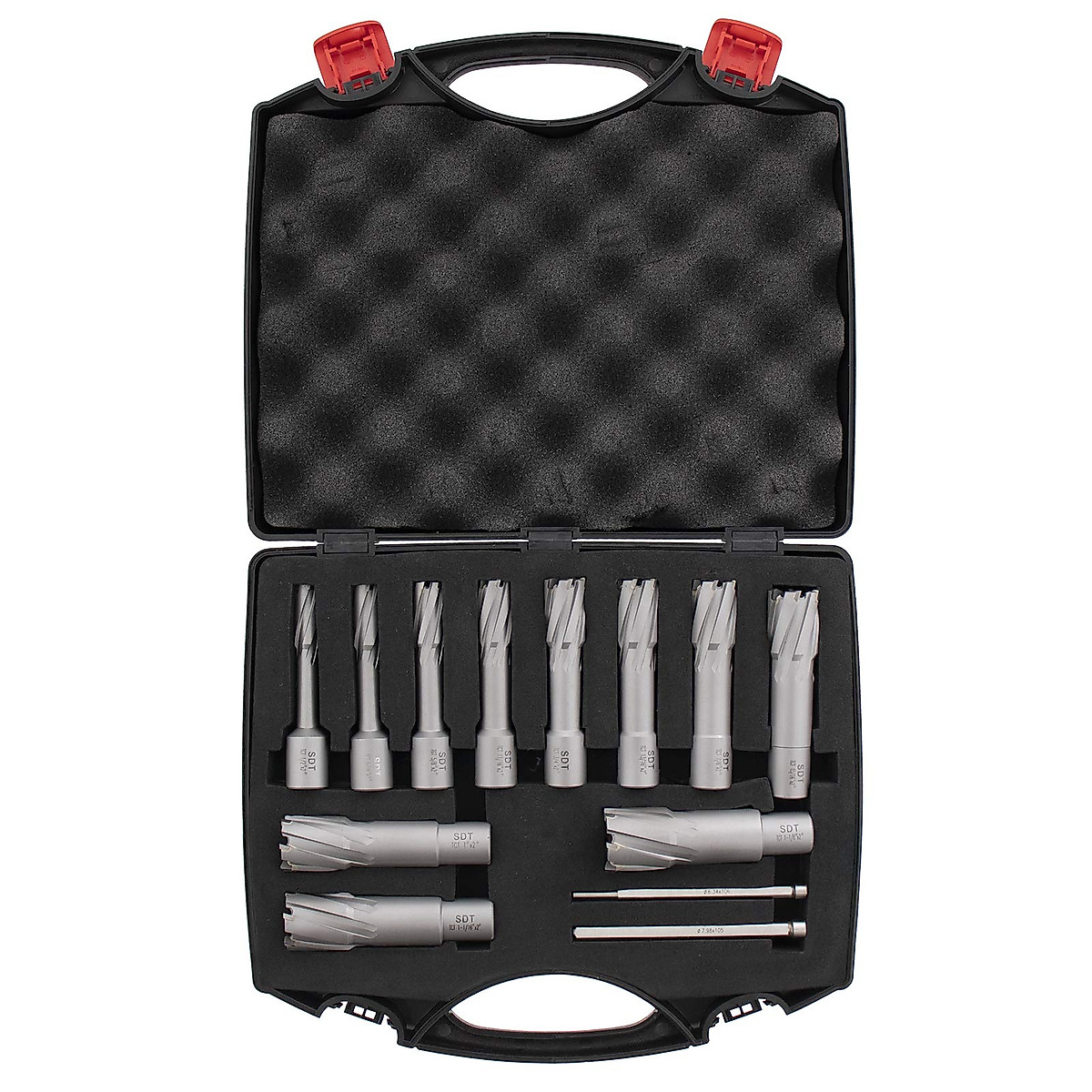 Steel Dragon Tools 13pc. Tungsten Carbide Tipped Annular Cutter Kit 2" Depth and 1/2 in. to 1-1/16 in.