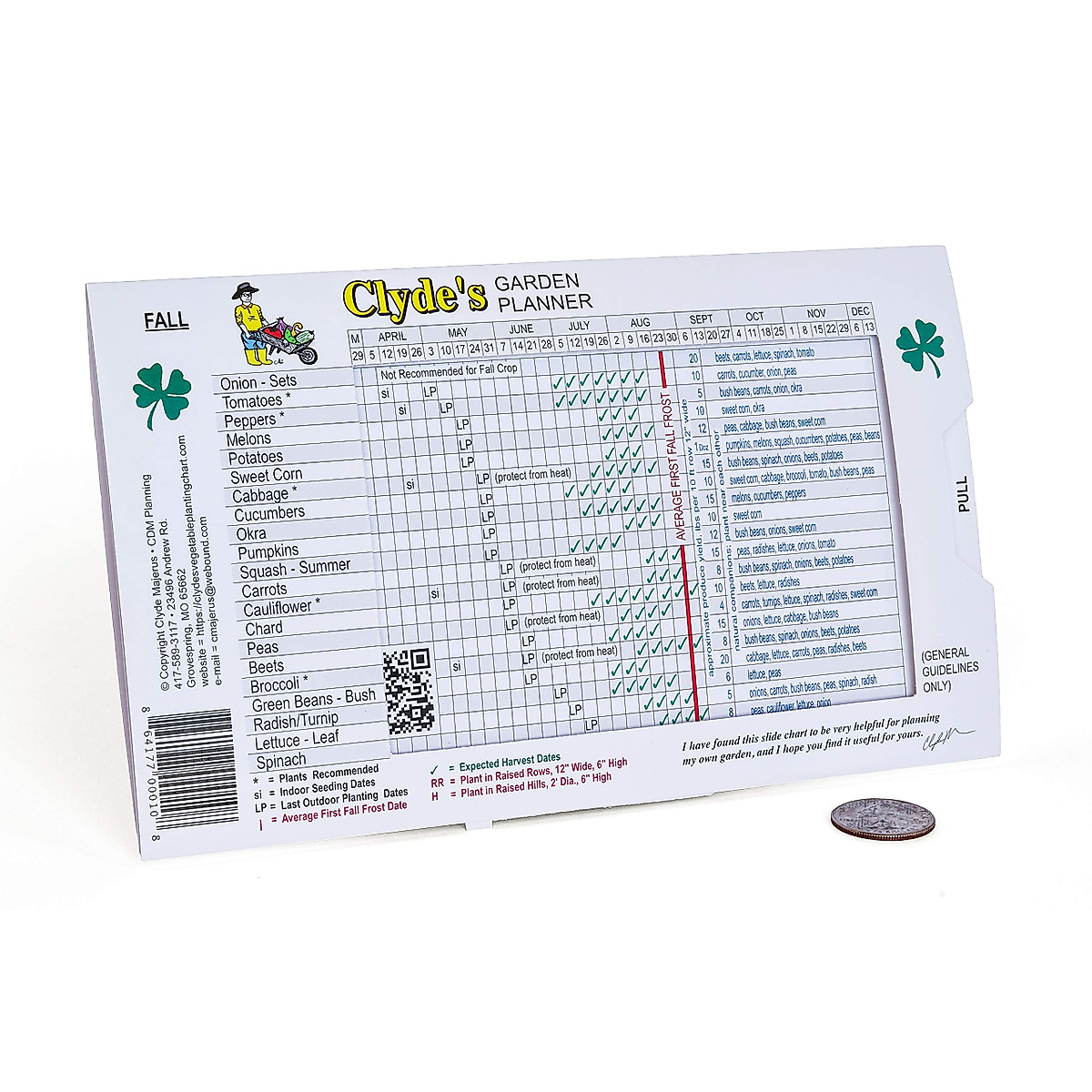 Clyde's Garden Planner - Clyde's Vegetable Planting Slide Chart