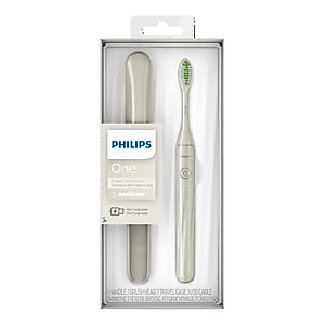 Philips One by Sonicare Rechargeable Toothbrush, Snow, HY1200/07, 1 Pack