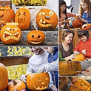 Halloween Pumpkin Carving Kit, Blovec 11 Pieces Professional Stainless Steel Pumpkin Carving Tools Easily Sculpting Halloween Jack-O-Lanterns with Carrying Case