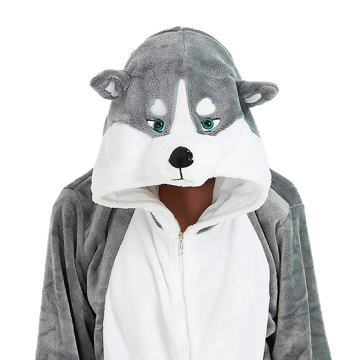 ABENCA Adult Onesie Pajamas for Women Cartoon One Piece Animal Dog Puppy Halloween Christmas Cosplay Costume.Doggy.M