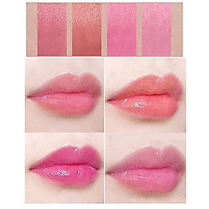 BINGBRUSH 4Pcs Color Changing Lipstick,Smoke Pipe PH Mood Long Lasting Labiales Lip Care Moisturizer Lip Balm Korean Magic Lip Gloss Tinted Stain Makeup Set for Women
