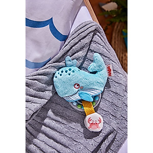 HABA Marine World Fabric Baby Toy Rattle with Removable Plastic Teething Ring