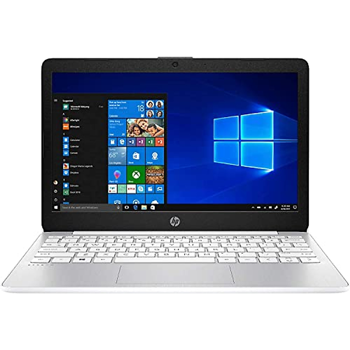 HP 2022 Stream 11.6 inch Laptop, Intel Celeron N4020 Dual-Core Processor, 4GB DDR4 Memory,128GB Storage(64GB eMMC+64GB Card),WiFi,Webcam,Bluetooth,1-Year Microsoft 365, Snow White | NoCo Bundle