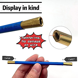 LIUJINCAN Network Cable Untwist Tool, Engineer Wire Straightener for CAT5/CAT6/CAT7 and Telephone Wires Pair Separator Tools (Black, CAT5/6/7 Dual Headed)