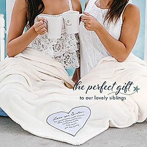 Pavilion Gift Company 19504 Comfort Blanket - Love You Sister Thick Warm 320 GSM Royal Plush Throw Blanket