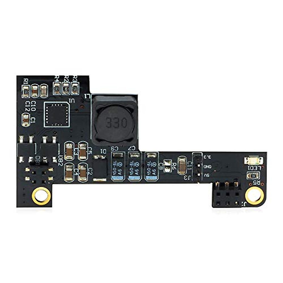 LoveRPi Power-Over-Ethernet (PoE) HAT Kit for Raspberry Pi 3 Model B+ with Black Case