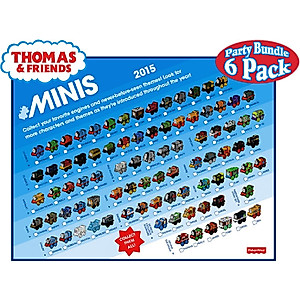 Fisher-Price Thomas & Friends Minis (Engines) Blind Bags Gift Set Party Bundle - 6 Pack