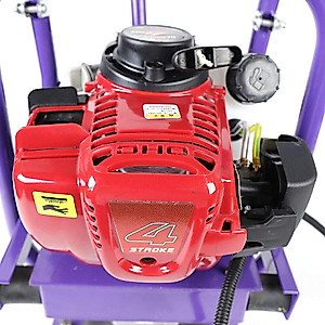 Gas Powered Concrete Screed 35.8CC 4 Stroke Gasoline Engine Concrete Power Screed 1.36HP Concrete Surface Leveling Cement Finishing Vibrating Motor (GX35 Gasoline Engine)