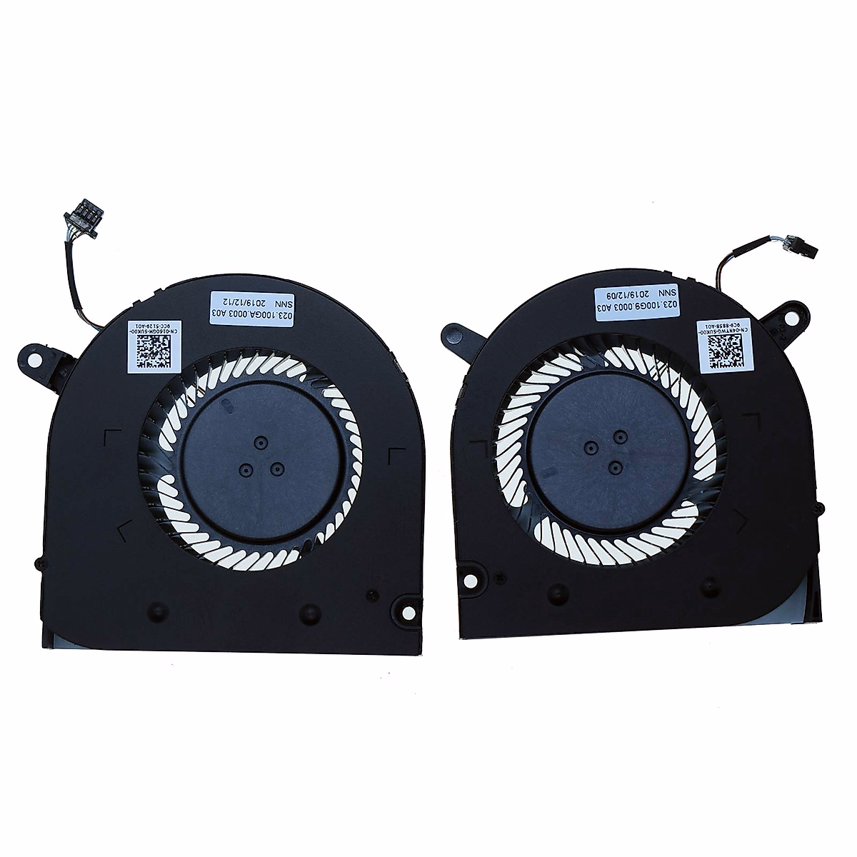Rangale Replacement 1 Pairs CPU and GPU Cooling Fan for Dell 2019 G3-3590 G3 3590 G5 SE 15 5500 5505 G3-3500(i7 9th Gen) P89F Series Laptop CN-04NYWG & CN-0160GM 023.100G9.0013