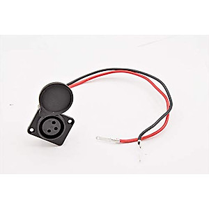 NAUGHTBEELHONGTEWU SMP SUPER MOTOR PARTS SHYLE XLR Charging Port Socket with Cap (3-Position) Compatible with Currie GT Schwinn Ezip Izip EVO Scooter