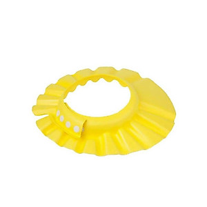 Baby Bath Cap Creative Shampoo Protective Hat and Ear Protection Adjustable Soft Bathing Shower Cap for Baby Baby Bath Hat Yellow