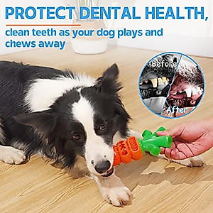 DORPETLY Dog Toys, Indestructible Dog Chew Toys for Aggressive Chewers, Durable Tough Dental Treat Dispensing Dog Toys for Large Medium Small Dogs (Large)