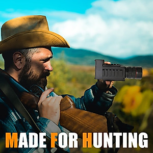 Night Vision Hunting Scope, 3.1-Inch Large Screen Rifle Scope, Monocular for Nightfall Total Darkness, Riflescopes for Outdoor Day & Night