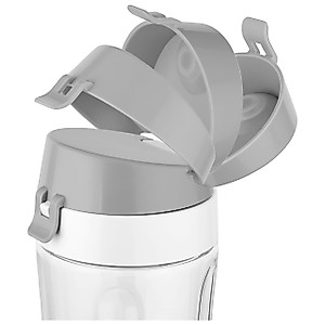 Sencor Smoothie Blender, Blender for Fitness Shakes and Smoothies, Portable Personal Blender for Frozen Protein Juice Drinks. Smoothie Maker with Extra Blender Cup and Lid. 300w WHITE