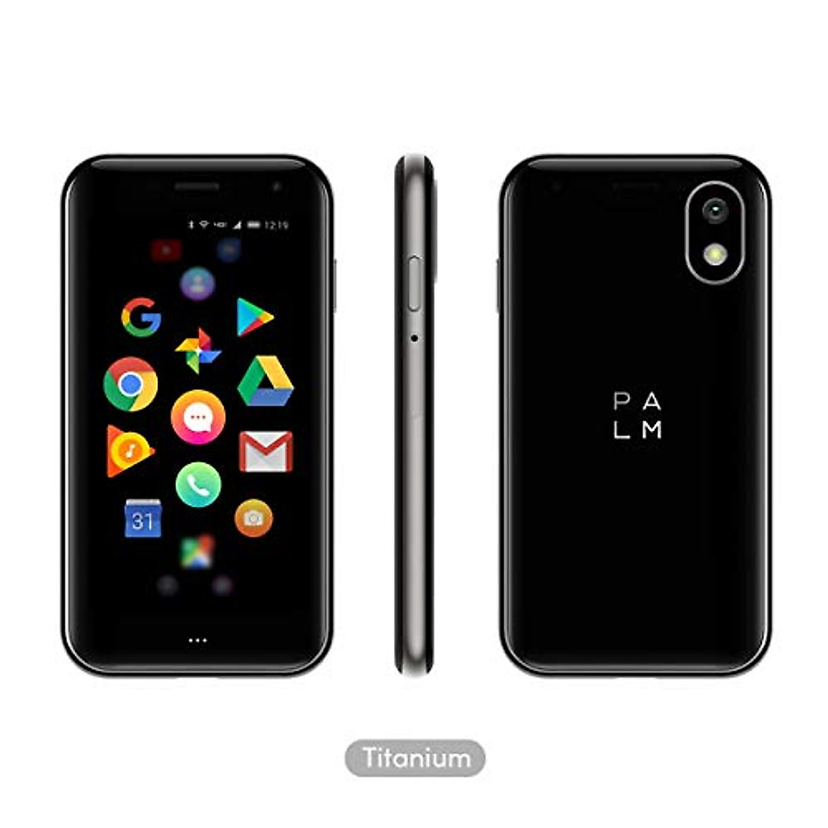 Palm Phone PVG100 (The Small Premium Unlocked Phone), 4G LTE, 32GB Memory, Titanium - Unlocked