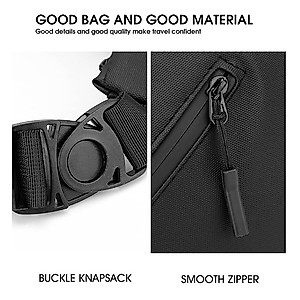 TINYAT Sling Bag for Men Crossbody Sling Backpack Portable Chest Daypack Phone Money Shoulder Bags for Pouch Hiking Travel