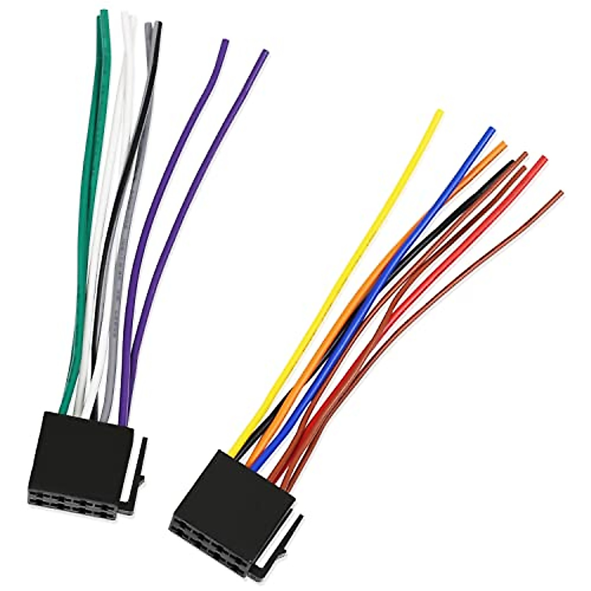 Universal ISO Car Radio Stereo Wiring Harness Adapter, Car Audio Video Wire Cable Power Speaker Connector