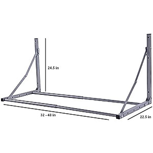 PROSPERLY U.S.Product Folding Tire Wheel Rack Storage Holder Heavy Duty Garage Wall Mount Steel 300Lb