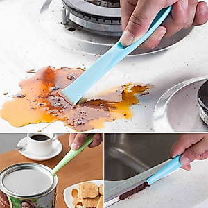 2 X Silicone Stove Gap Cover | Counter Top Stove Fills Gap Between Countertop and Stove | Seals Spills Between Stovetops, Washing Machines, Tables and more - Glossy Black