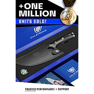 Dalstrong Chef & Utility Knife - 7 inch - Multi-Purpose - The Venator - Gladiator Series R - 7CR17MOV High Carbon Steel - Razor Sharp - G10 Handle - w/Sheath - NSF Certified