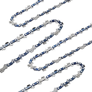 O-CONN 4 Pack 16 Inch Chainsaw Chain 3/8" LP Pitch .043'' Gauge 56 Drive Links Fits Greenworks, DeWalt, Poulan, Milwaukee and more