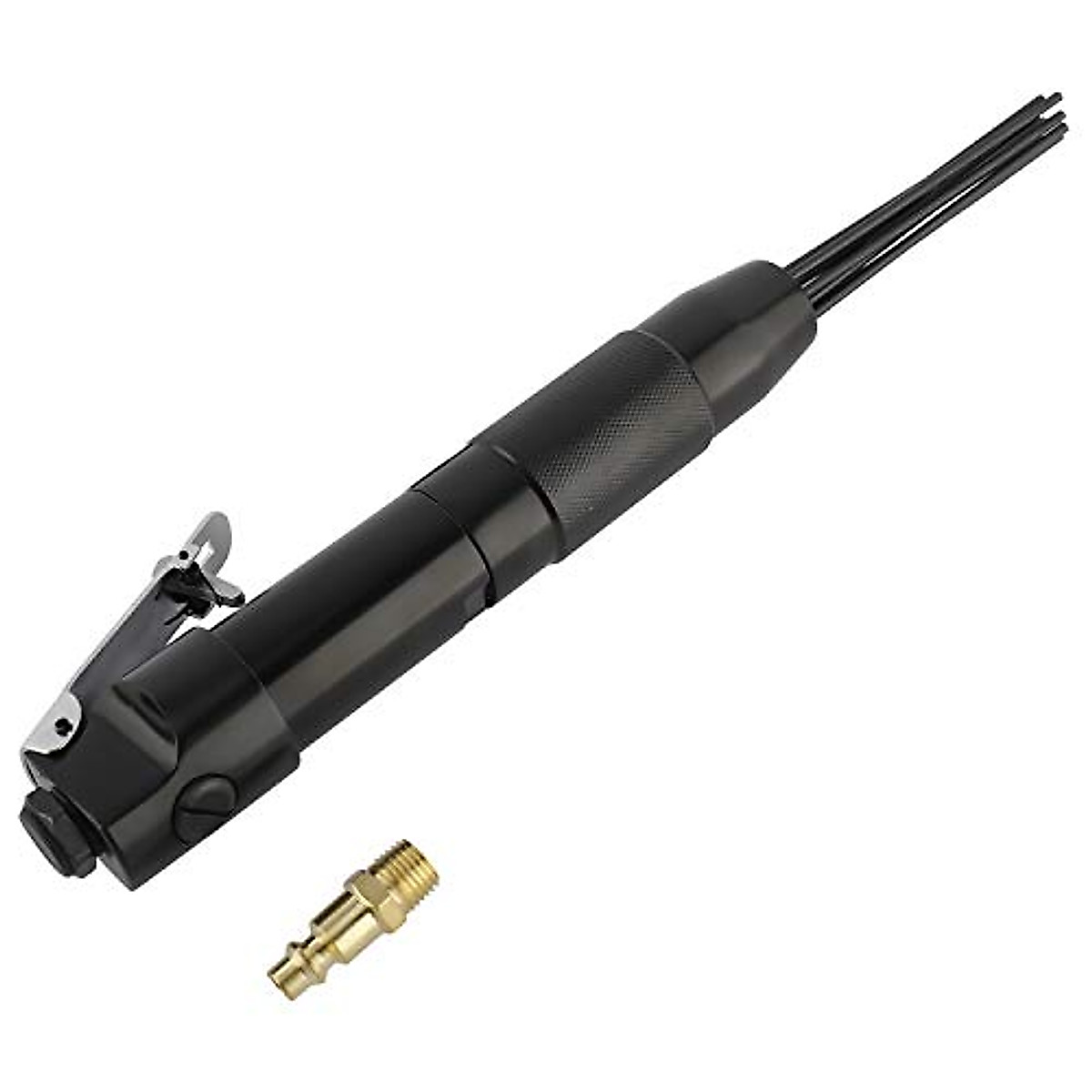 BTSHUB Compact Air Needle Scaler Air Powered Pneumatic Rust Paint Weld Removal Tool