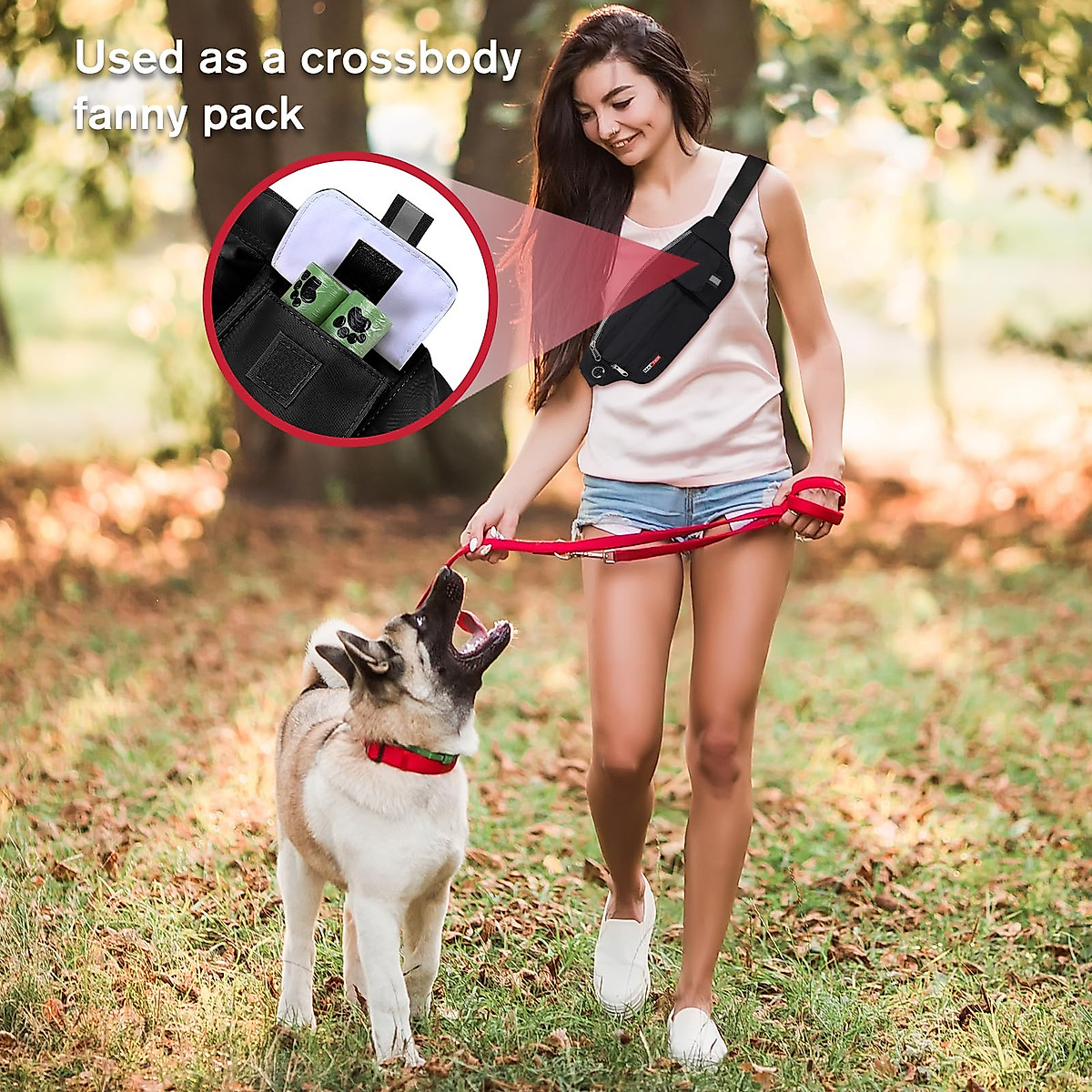 MAXTOP Large Crossbody Fanny Packs for Men Women Black Running Travel Belt Fashionable Waist Pack,Passport Bag for Yoga Gym Jogging Workout Fitness Exercise Dog Walking,Gift for Runner