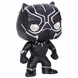 POP Marvel: Captain America 3: Civil War - Black Panther Funko Pop! Vinyl Figure (Bundled with Compatible Pop Box Protector Case), Multicolor, 3.75 inches