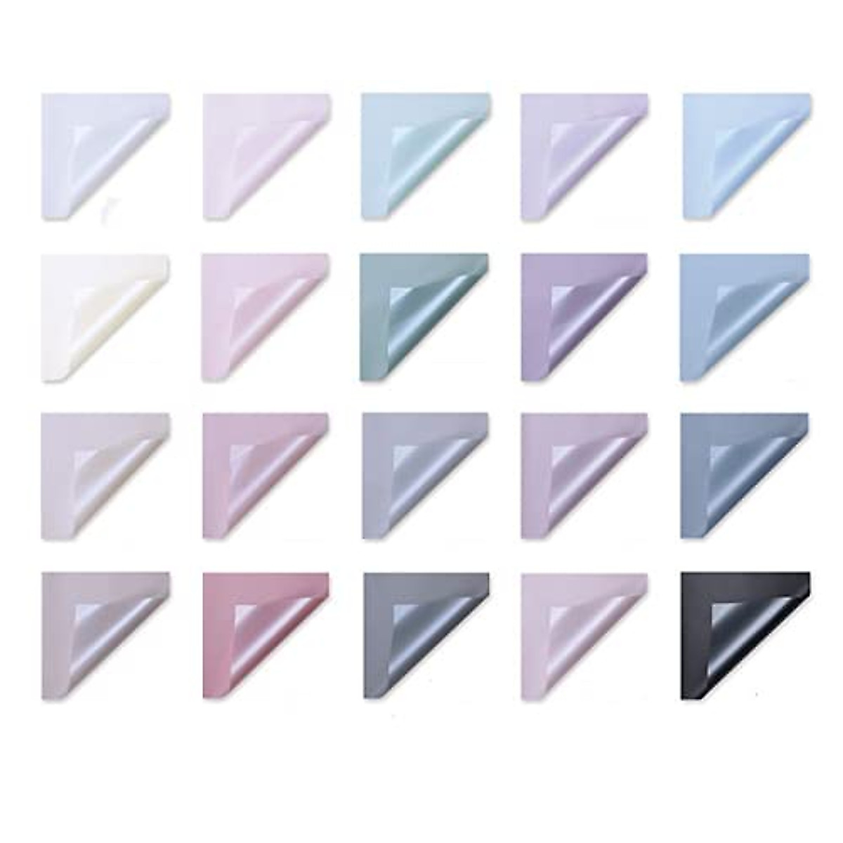 Rikyo 20 Counts Vintage Silver Red Fresh Flowers Wrapping Paper,Florist Bouquet Paper,Waterproof Holding Flowers Christmas Gift Wrapper Florist Bouquet Material 22.75"