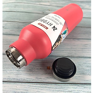 Neoflam Airtight 17oz Insulated Stainless Steel Tumbler – Slim, Cupholder Friendly Travel Mug, Reusable Hot & Cold Drink Bottle for Coffee, Water, Iced Tea & More (500ml, Hot Pink)