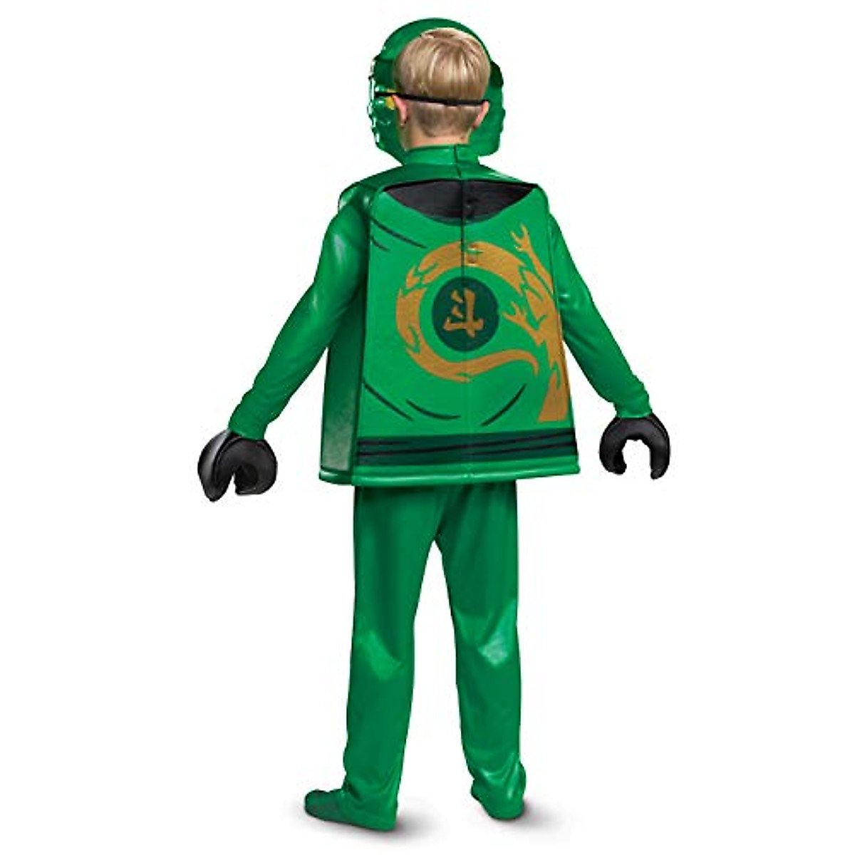 Disguise Lloyd Costume for Kids, Deluxe Lego Ninjago Legacy Themed Children's Character Outfit, Child Size Medium (7-8) Green (100399K)