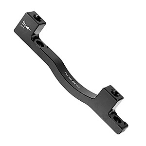 Pilipane Aluminium Alloy Black Disc Brake Mount Caliper Adapter,Disc Brake Mounting Bracket, Bike Disc Brake Bracket with 2PCS Bolts, Suitable for Mountain Bike Road Bike, disc Brake Adapter Bike dis