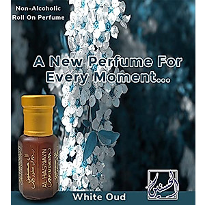 AL HASNAYN ENTERPRISES WHITE OUD Mens Cologne Perfume Essential oil Roll-On Attar (Limited Edition) 6ml Alcohol Free Natural Oud Perfumes Fragrance | Long Lasting Attar | Gifts for mens | (white oud)