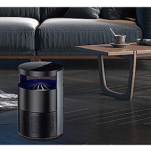 Indoor Insect Trap - Catcher & Killer for Gnat, Mosquito, Fruit Flies - Catch Insects Indoors with Suction and Light - Non-Zapper (Black)