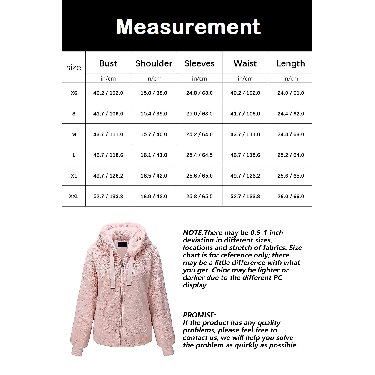Bellivera Women Faux Fur Coat Spring Clothes Winter The Fluffy Fuzzy Short Shearling Jacket with Hood 1712014 Pink L
