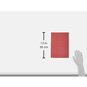 Silvine A4 Red Exercise Book, Lined With Margin - 80 Pages (Pack of 10)