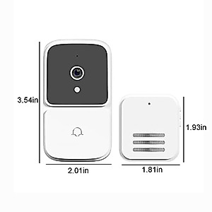 MIANHT 𝓼𝓮𝓬𝓾𝓻𝓲𝓽𝔂 Cameras Wireless Outdoor - Home 𝓼𝓮𝓬𝓾𝓻𝓲𝓽𝔂 Cameras, Ring Doorbell Camera Wireless, WiFi Rechargeable 𝓼𝓮𝓬𝓾𝓻𝓲𝓽𝔂 Door Doorbell