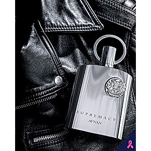 Afnan Supremacy Silver Pour Homme for Men Eau de Parfum Spray, 3.4 Ounce